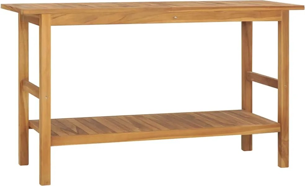 Koupelnová skříňka masivní teak 132 x 45 x 75 cm 318482