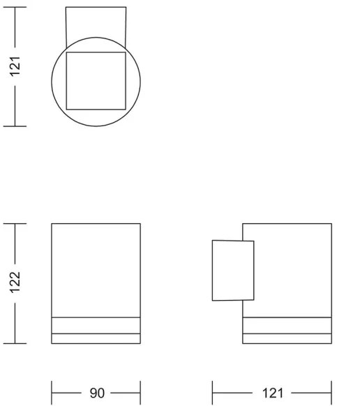 Philips - LED Solární nástěnné svítidlo FYCE LED/1,5W/3,7V 1200 mAh IP44