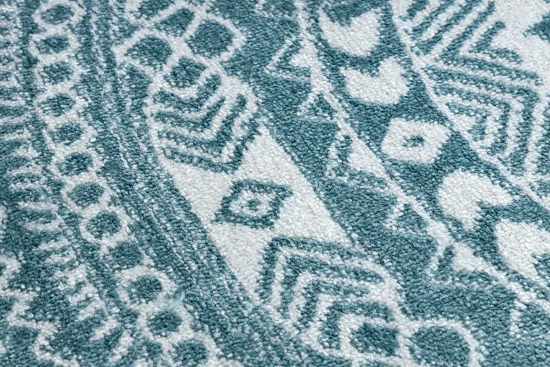 Dywany Łuszczów, Kusový koberec Napkin blue kruh, 200x200 (průměr) kruh, modrá, chodba / předsíň