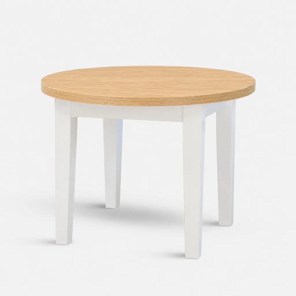 Stima Kulatý stůl FIT II. Průměr 110 cm dub halifax přírodní černá