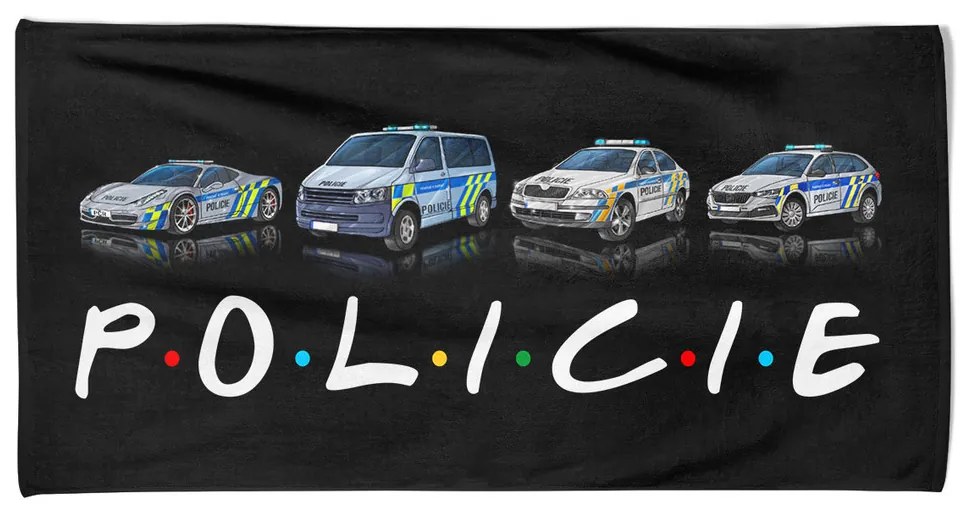 Osuška Policie (Velikost osušky: 100x170cm)