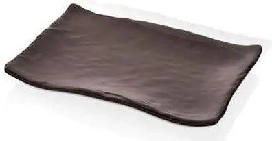 KULSAN TERRA MELAMÍNOVÝ TALÍŘ 34X26,6CM TMAVĚHNĚDÝ