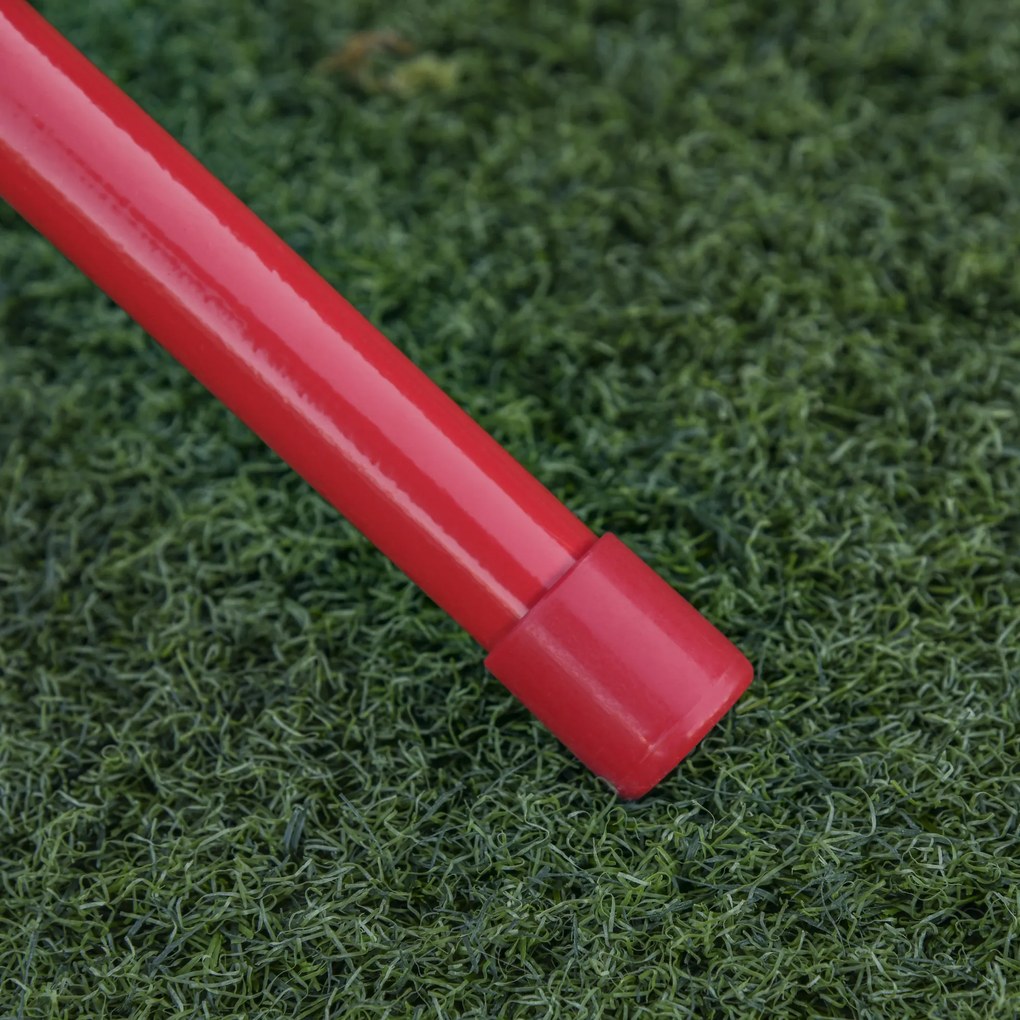 Outsunny Dětská zahradní sada stolu a židlí s piknikovou skládací sadou pro děti se slunečníkem s nastavitelnou výškou 100-125 cm, design berušky