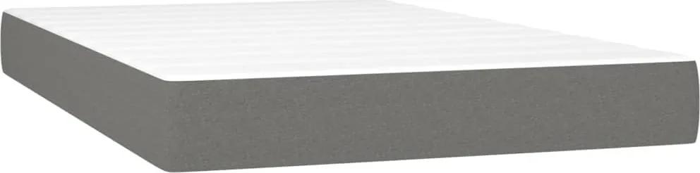vidaXL Box spring postel s matrací a LED 120 x 200 cm textil [3135262] Barva: Černá