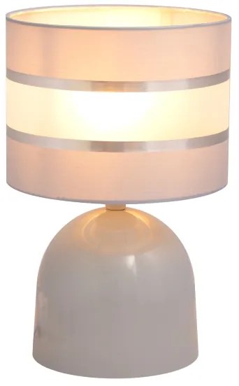 Stolní lampa HELEN 1xE27/15W/230V šedá/stříbrná