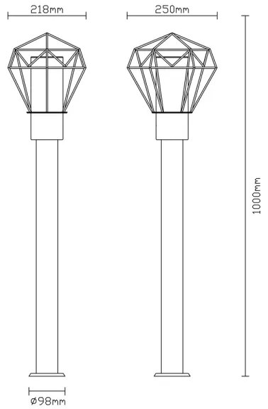 Globo 31357 - Venkovní lampa HORACE 1xE27/15W/230V IP44