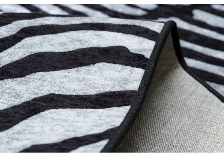 MIRO 51331.803 mycí kobereček Zebra protiskluz černý / bílá velikost 200x290 cm | krásné koberce cz