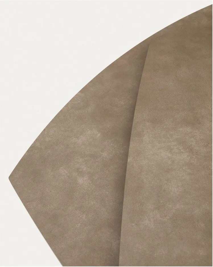 Rozkládací jídelní stůl s přídavnou deskou s keramickou deskou 100x130 cm Yodalia – Kave Home
