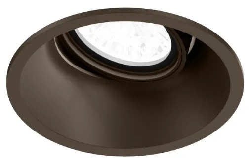 Wever & ducré kulaté stropní zapuštěné svítidlo deep adjust ceiling rec 1.0 led 1800-3000k q tree bronz