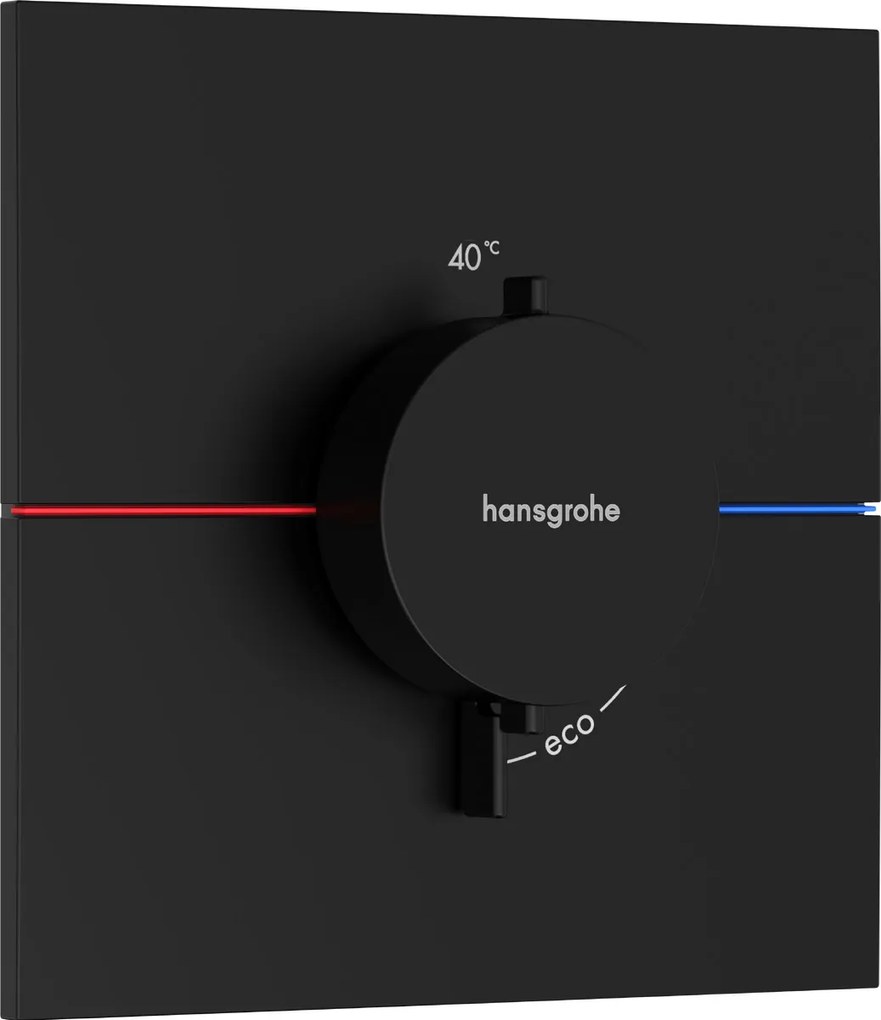 Hansgrohe ShowerSelect Comfort E, termostat pod omítku, černá matná, HAN-15574670