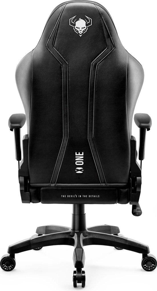 Herní křeslo z eko kůže černé King Size: Diablo X-One 2.0