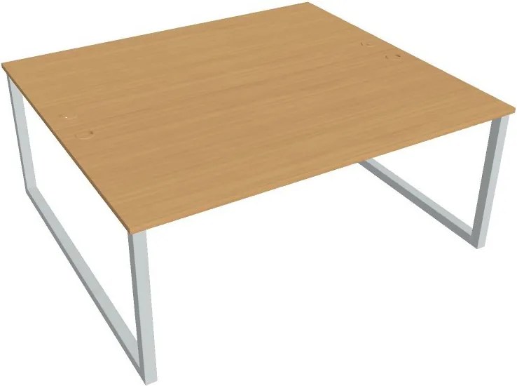 Kancelářský pracovní stůl Hobis USDO 1800, bílá RAL 9016, deskabuk