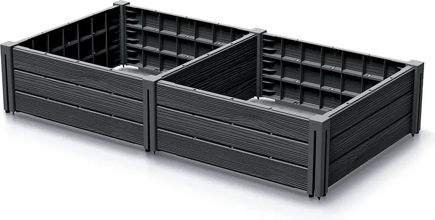 PROSPERPLAST Vyvýšený záhon 2 ks BASE PLANT 75,6 cm, naturo ECO