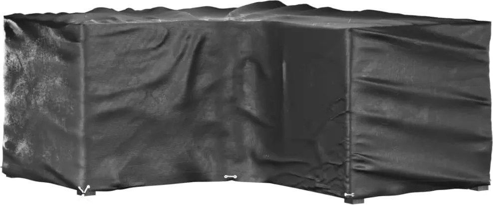 Plachty na zahradní nábytek tvar L 2 ks 16 oček 215x215x90 cm 3155371