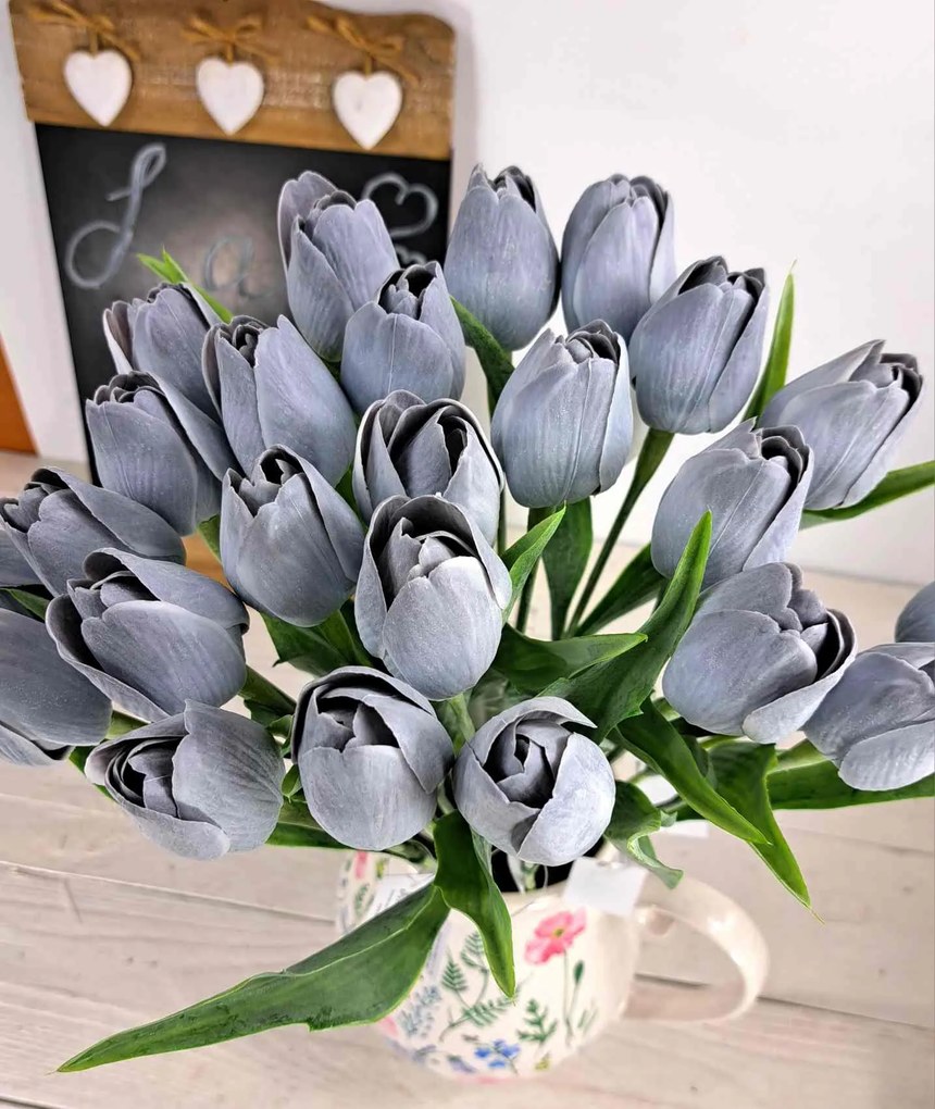 Tulipán - 1 ks - šedý
