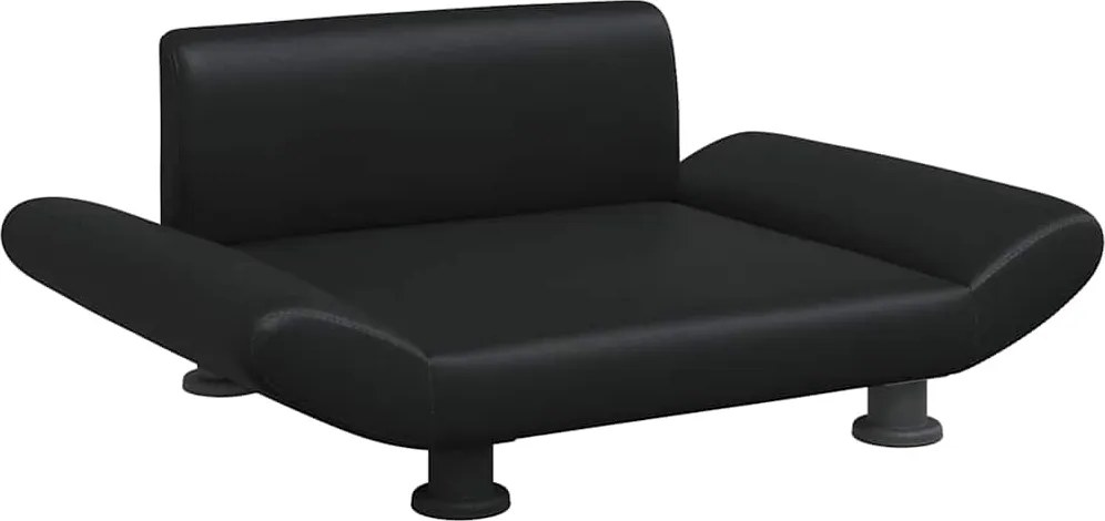 Pelíšek pro psy černý 70 x 45 x 28 cm umělá kůže 172001