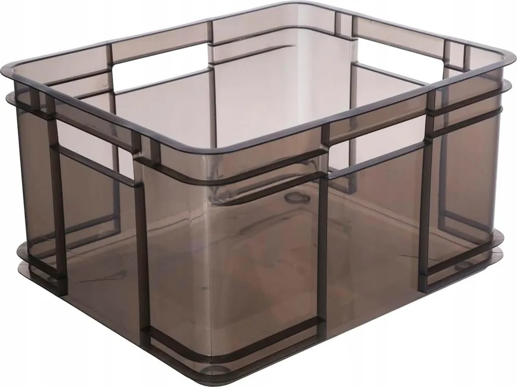 Keeeper Úložný box pro domácnost i dílnu, BRUNO XL, 28L, 43 x 35 x 24 cm, kouřový