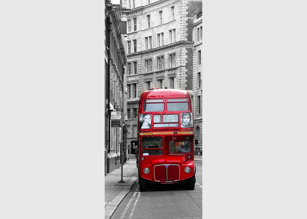 Vliesová fototapeta na zed' Londýnský Bus | 202 x 90 cm | DFTNV2898