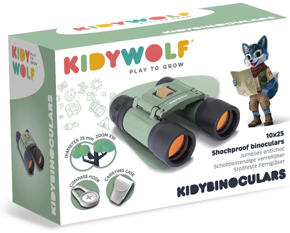 Kidywolf - Dalekohled Kidybinoculars - zelená