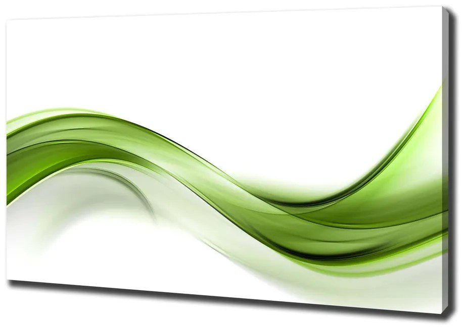Wallmuralia Foto obraz na plátně do obýváku Zelená vlna 100x70 cm