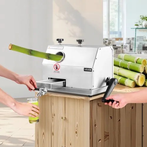 Komerční odšťavňovač na cukrovou třtinu Výkon 49,9 kg/H 3 válce 6,1 cm vstup