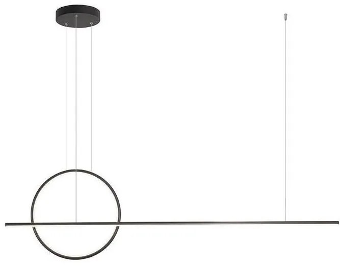 Závěsné svítidlo Redo Giotto, černé, ø 40 cm Chromatičnost: 4 000 K (denní bílá)