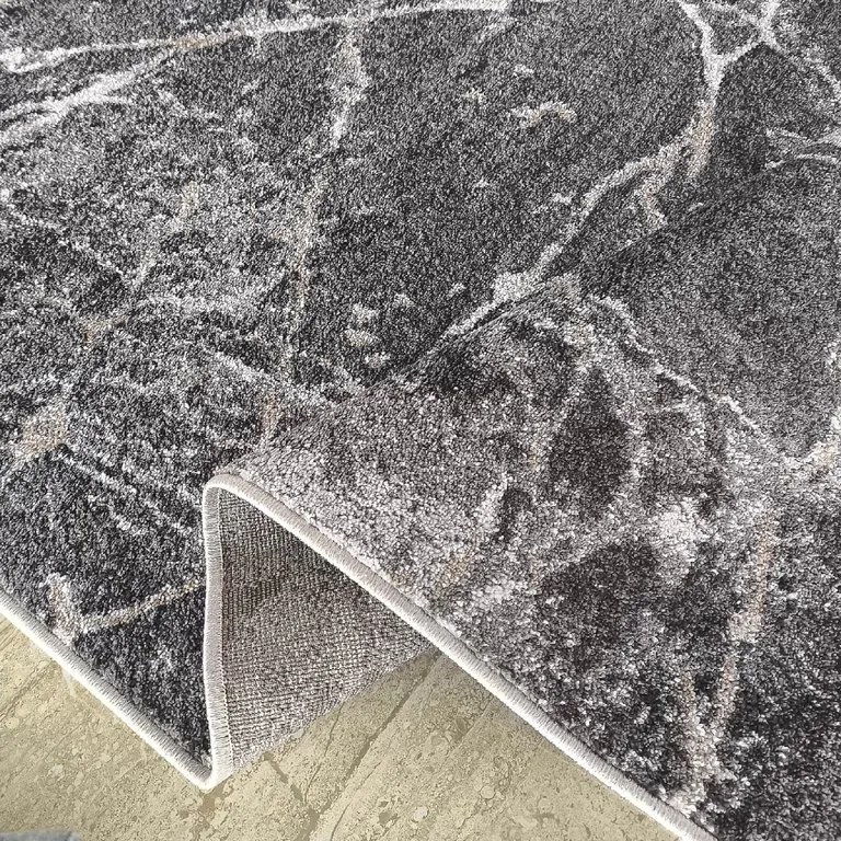 DY Šedý koberec s mramorovým vzorem Panamero 25 Rozměr: 60x100 cm