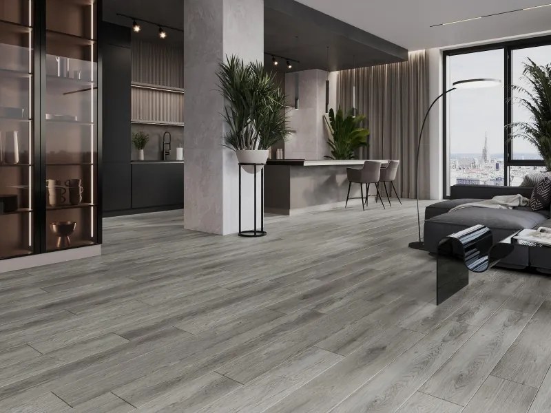 Mexen Claremont vinylové panely 1240 x 182 mm SPC 6,5 mm, podložka IXPE 1,5 mm, 4 V-drážka, Dub - F1039-1240-182-505-4V1-01