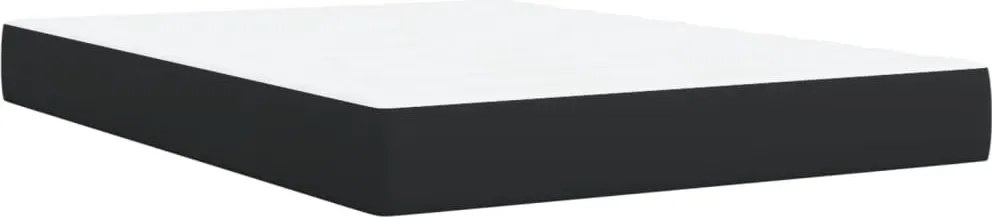 Box spring postel s matrací černá 140 x 190 cm umělá kůže 3290720