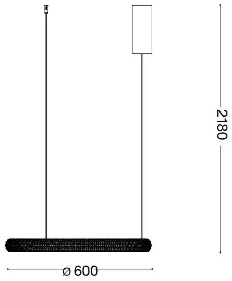 Ideal Lux - LED Lustr na lanku MIRACLE LED/37W/230V pr. 60 cm CRI 90 matný chrom