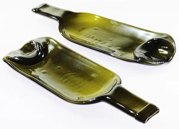 BDK-GLASS Servírovací tác z lehané skleněné láhve 1ks - s vlastním textem