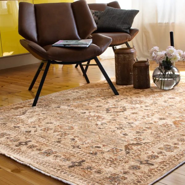 Obsession, Kusový koberec Laos 465 Beige, 80x150, béžová, chodba / předsíň