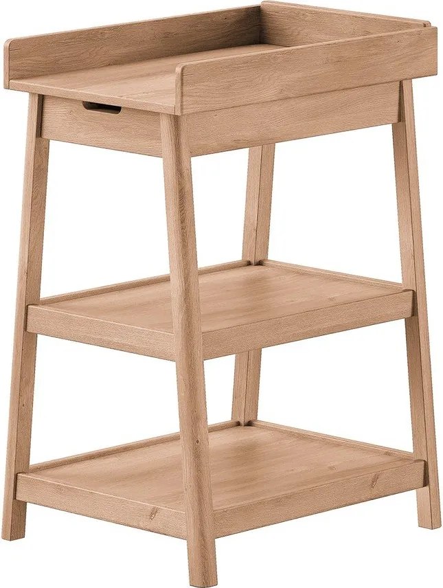 Přebalovací pult z dubového dřeva v přírodní barvě Woods – Vipack