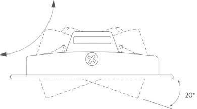 LED Podhledové svítidlo LED/18W/230V 4000K 11,5x11,5 cm černá