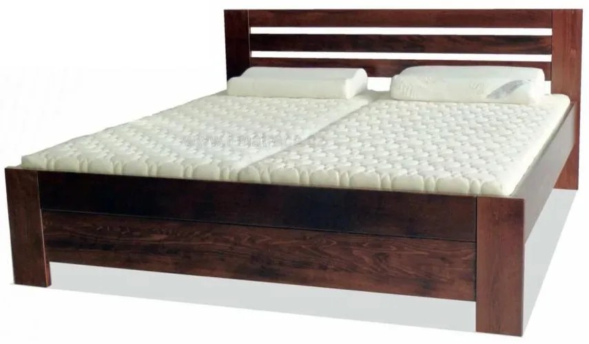 Lucatec Dřevěná postel Roland 50 plus 200x160 Dub