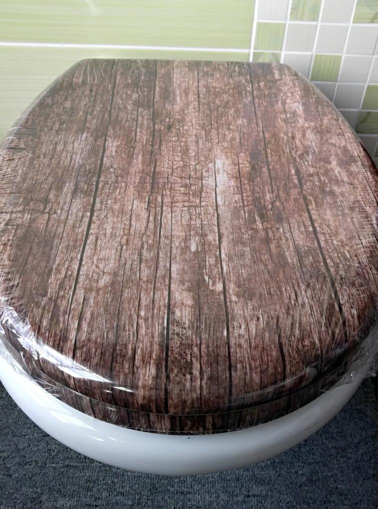 WC sedátko Eisl softclose, Duroplast, Old Wood