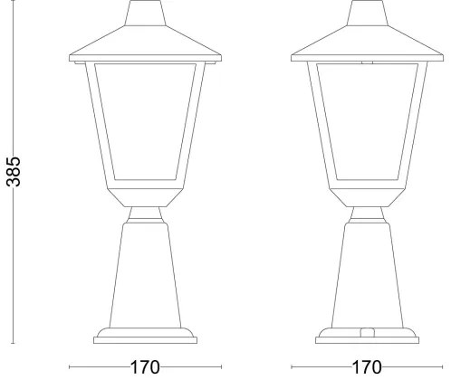 Philips - Venkovní lampa KINNO 1xE27/25W/230V IP44