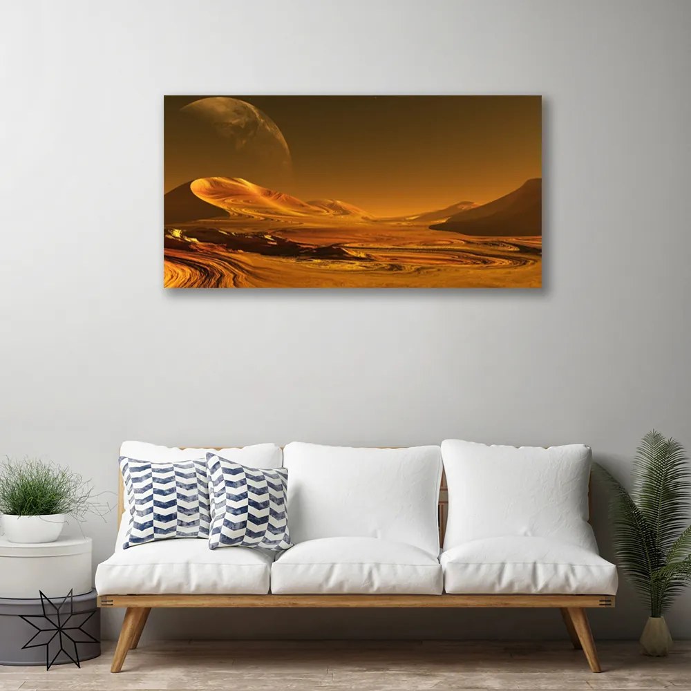 Obraz na plátně Poušť Vesmír Krajina 125x50 cm
