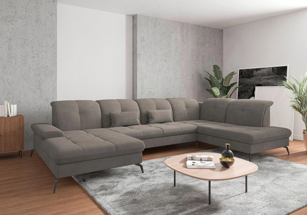 XXXLutz SEDACÍ SOUPRAVA, textil, jílová barva Sit & More - Sedací soupravy - 000144009063