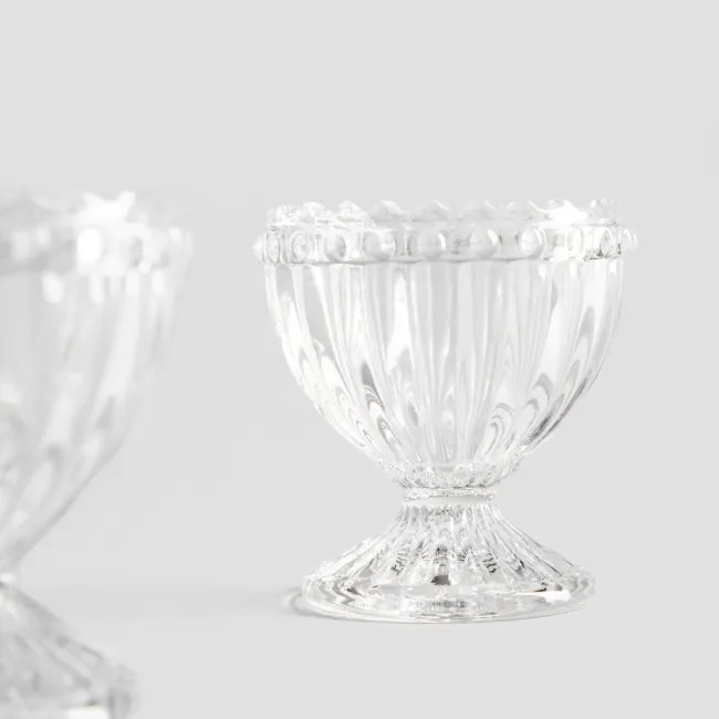 Sada dvou skleniček na vajíčka CORAGGIO průsvitná (2 ks)