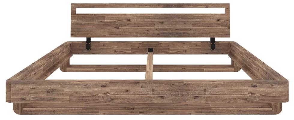 Massive home | Dřevěná postel Fiora kartáčovaný akát - výběr velikosti MH1274W 180x200 cm