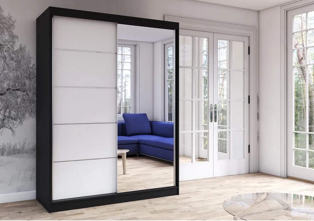 IDZ Šatní skříň Vista (150 cm) Barva dřeva: Bílá