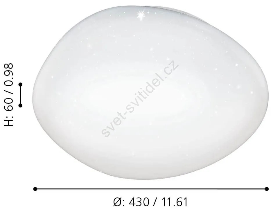 Eglo Eglo 900128 - LED RGBW Stmívatelné stropní svítidlo SILERAS-Z LED/21,6W/230V EG900128