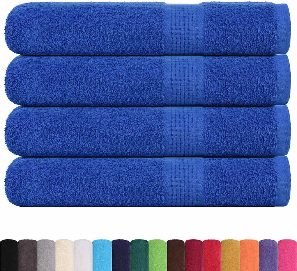 Ručníky FROGN 4 ks modré 100x200 cm 360 g/m² 136723