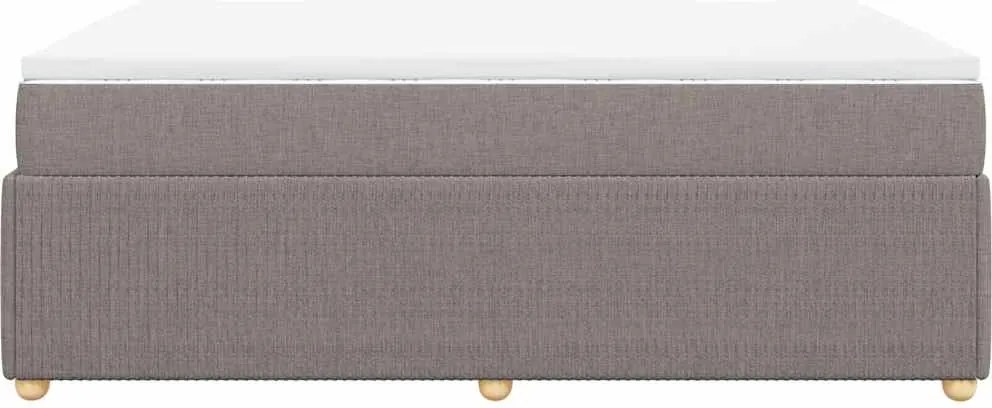 Box spring postel s matrací taupe 140x200 cm textil 3285578
