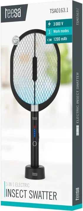 Elektrická plácačka / lampa na hmyz 3v1 TEESA TSA0163.1