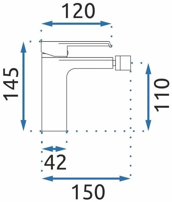 Bidetová baterie REA HASS černá mat