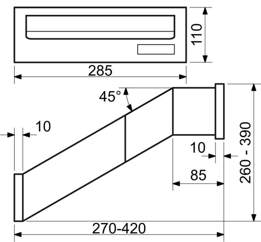 Richter Czech Poštovní schránka nerezová BK.38.N