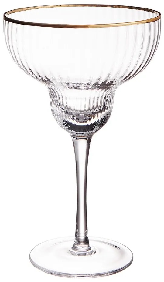 GOLDEN TWENTIES Sklenice na Cosmopolitan se zlatým okrajem 350 ml