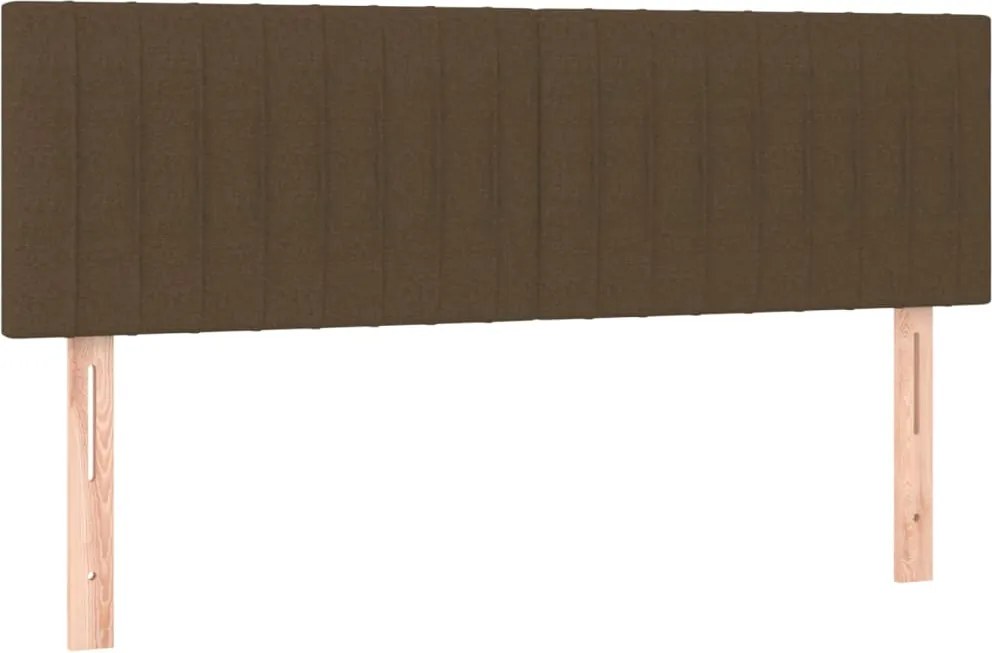 Box spring postel s matrací tmavě hnědá 140x200 cm textil 3140780